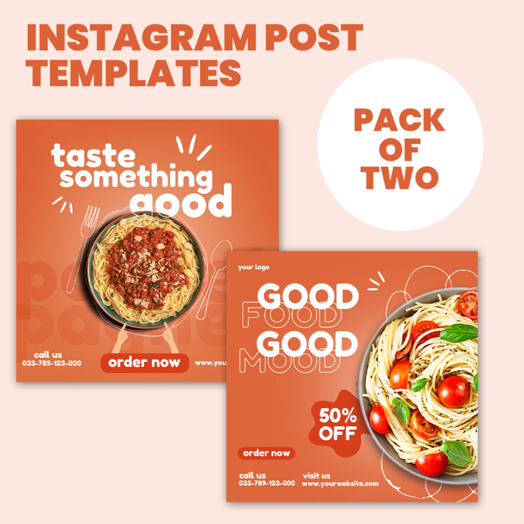 Instagram Food Post Template - MasterBundles