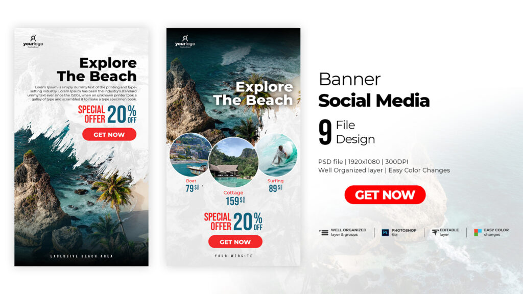 Social Media Banner Design Bundles - MasterBundles