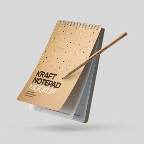 Kraft Notepad Mockup Set, Sketchbook – MasterBundles