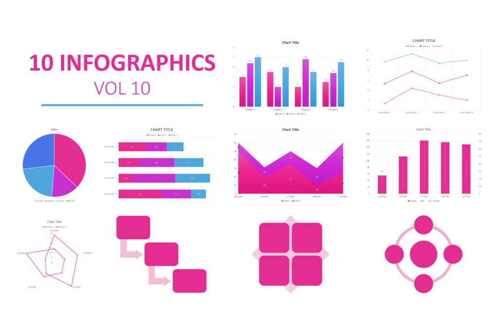 10 Infographic elements pack - MasterBundles