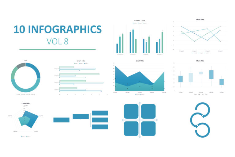 10 Infographic elements pack - MasterBundles