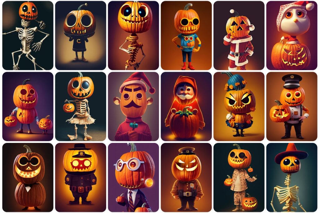 Rare halloween graphic bundle - Anthropomorphic Halloween Graphics ...