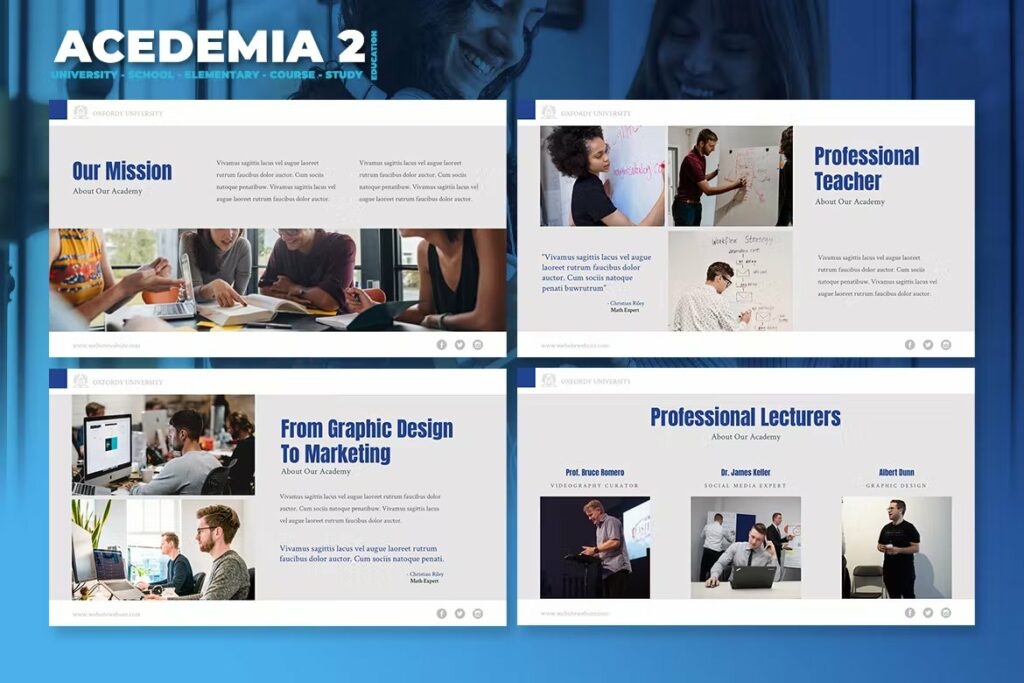 Academia - University School PowerPoint Template – MasterBundles