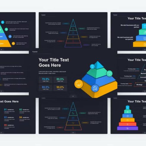 Pyramid Chart Infographic PowerPoint Template | Master Bundles