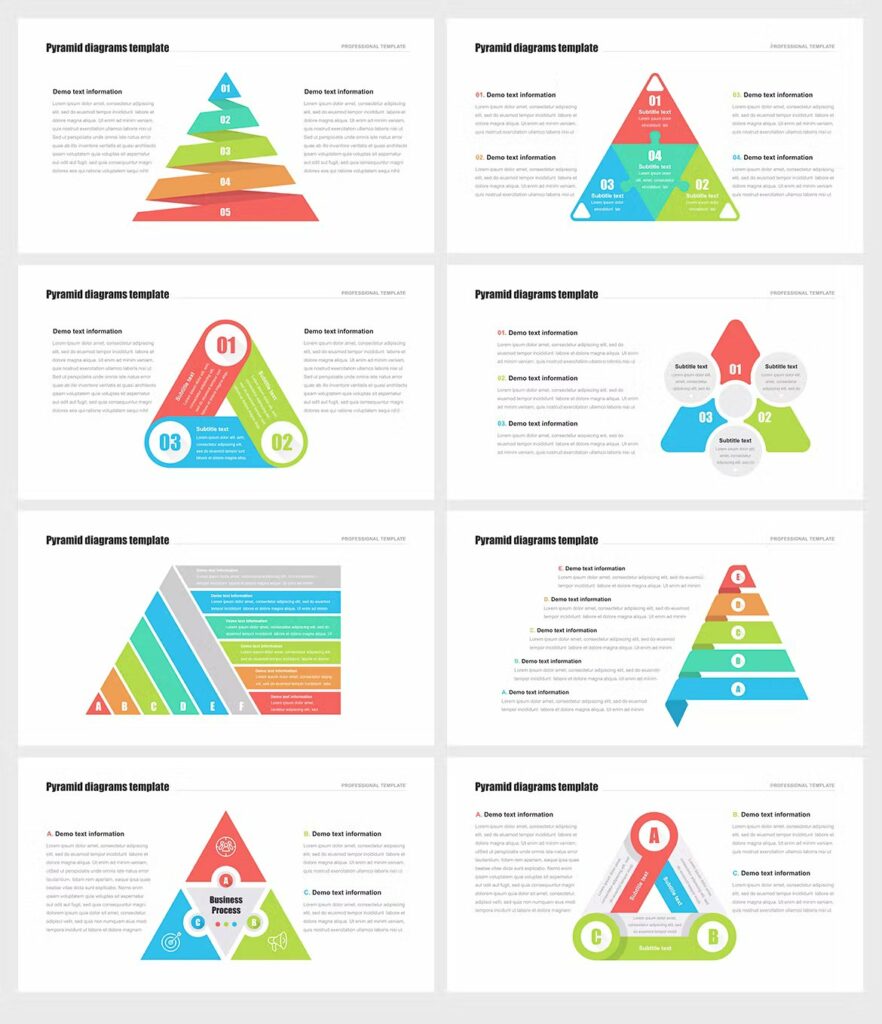 Pyramid Infographic Pack For PowerPoint – MasterBundles