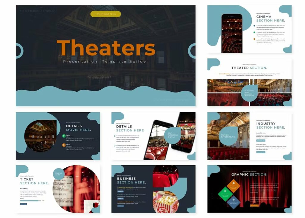 Theaters Google Slides Template – MasterBundles