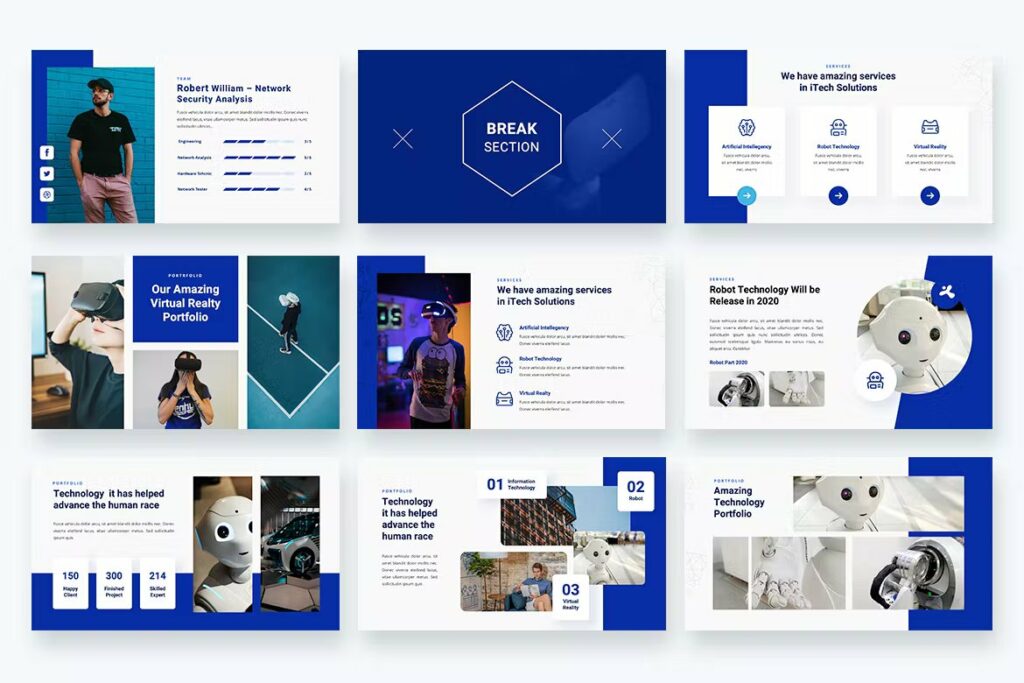 ITech — IT Solutions Powerpoint Template – MasterBundles