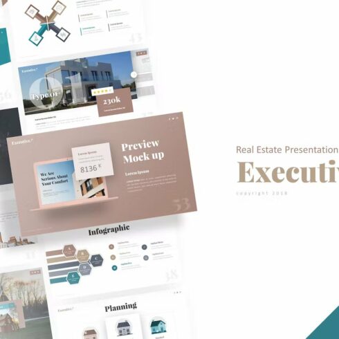 Executive - Real Estate Presentation Template | MasterBundles