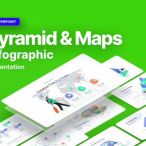 Pyramid & Maps Infographic PowerPoint Template | MasterBundles