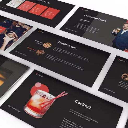 Pub & Bar PowerPoint Template | Master Bundles