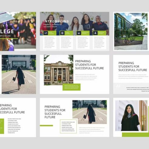 College - University PowerPoint Template | MasterBundles