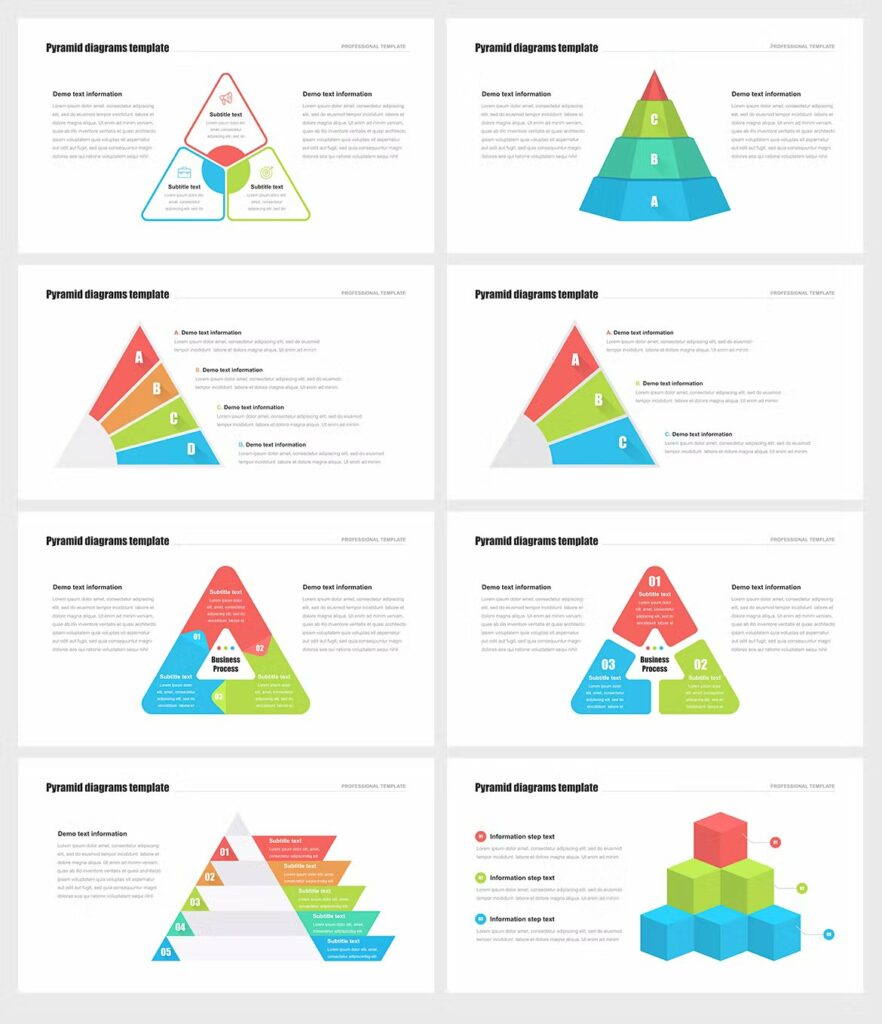 Pyramid Infographic Pack For PowerPoint – MasterBundles