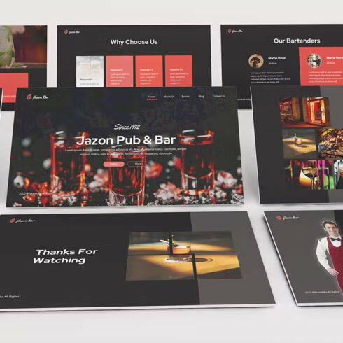 Pub & Bar PowerPoint Template | MasterBundles