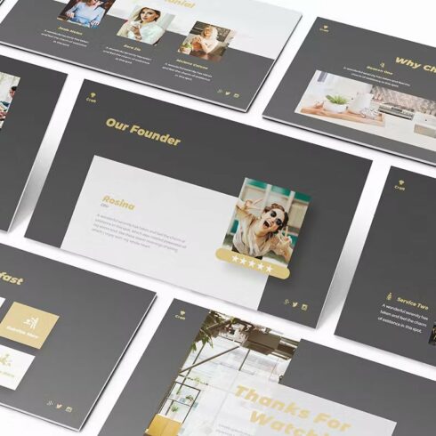 Craft Kitchen Powerpoint Template | MasterBundles