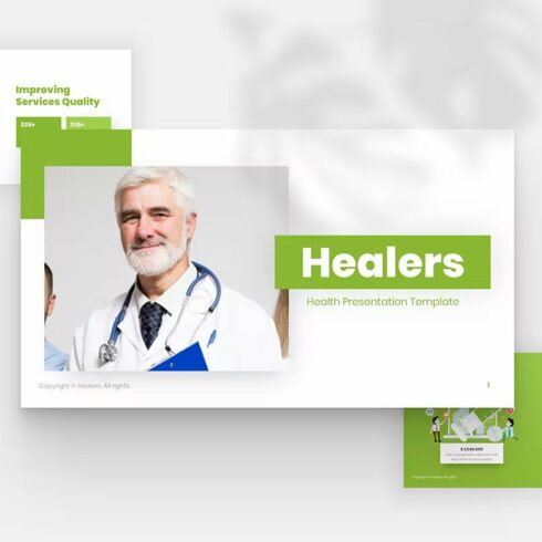 Healer Health Professional PowerPoint Template | MasterBundles