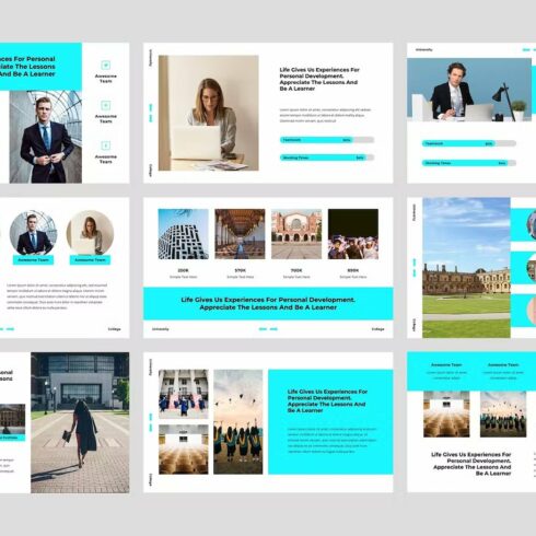 Sinar - Universiteit PowerPoint Template | MasterBundles
