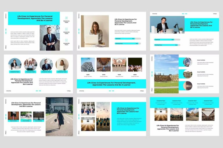 Sinar - Universiteit PowerPoint Template – MasterBundles