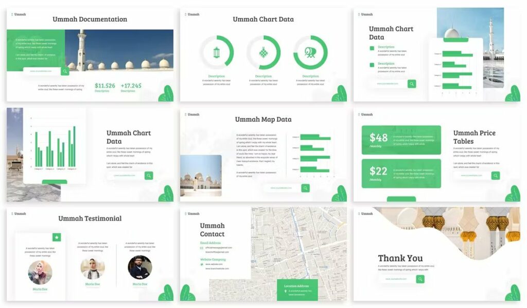 Ummah - Arabic Powerpoint Template – MasterBundles