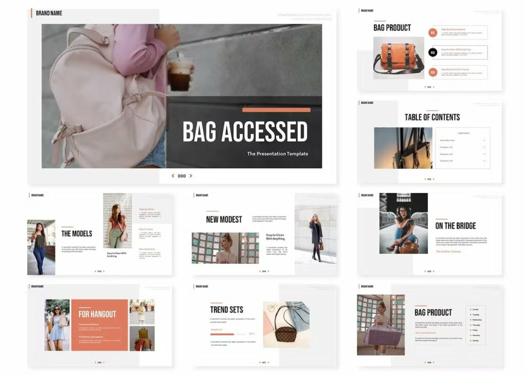 Bag Accessed | Powerpoint Template – MasterBundles