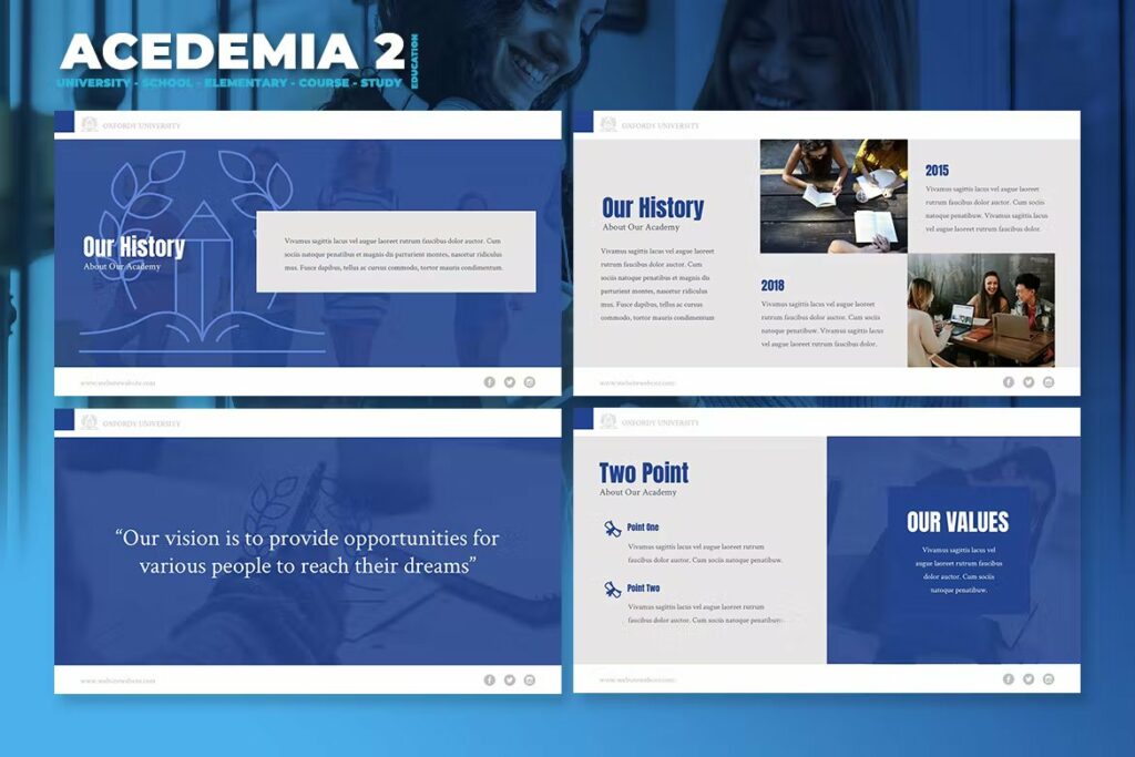 Academia - University School PowerPoint Template – MasterBundles