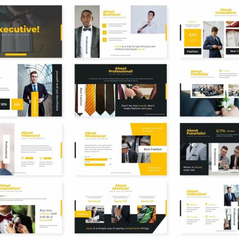 Executive - Powerpoint Template – MasterBundles