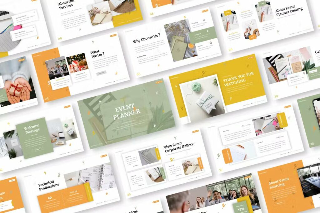 Event Planner PowerPoint Presentation Template – MasterBundles