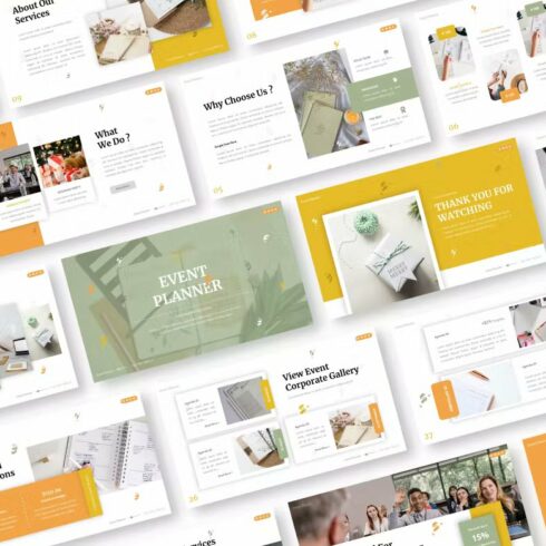 Event Planner PowerPoint Presentation Template | Master Bundles