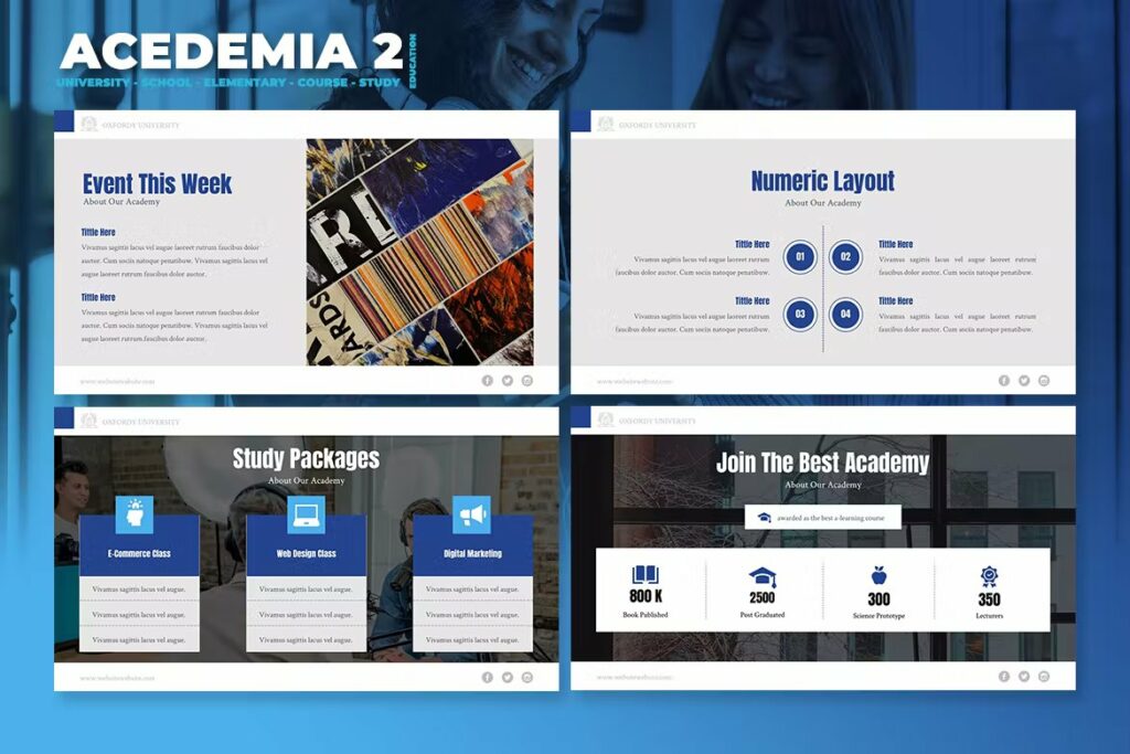 Academia - University School PowerPoint Template – MasterBundles