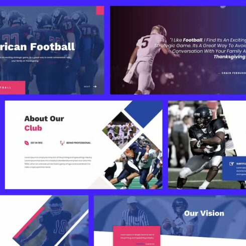 American Football Powerpoint Template | Master Bundles