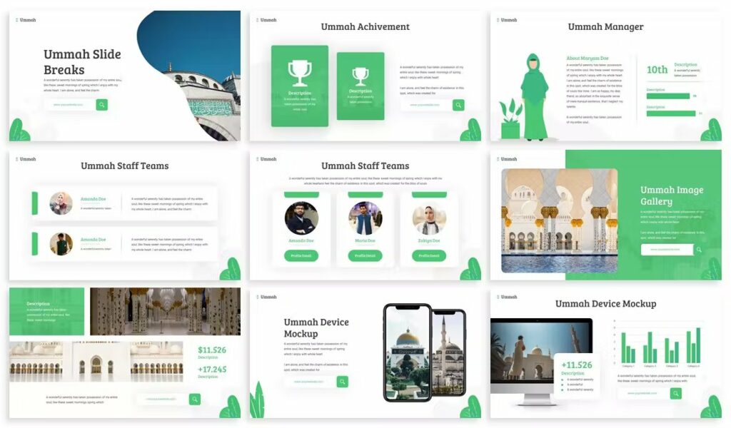 Ummah - Arabic Powerpoint Template – MasterBundles