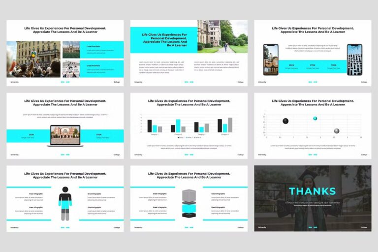 Sinar - Universiteit PowerPoint Template – MasterBundles