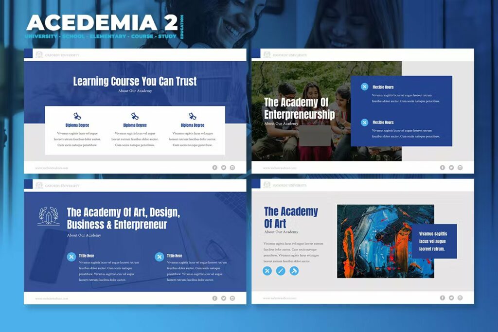 Academia - University School PowerPoint Template – MasterBundles