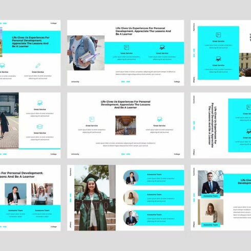 Sinar - Universiteit PowerPoint Template | MasterBundles