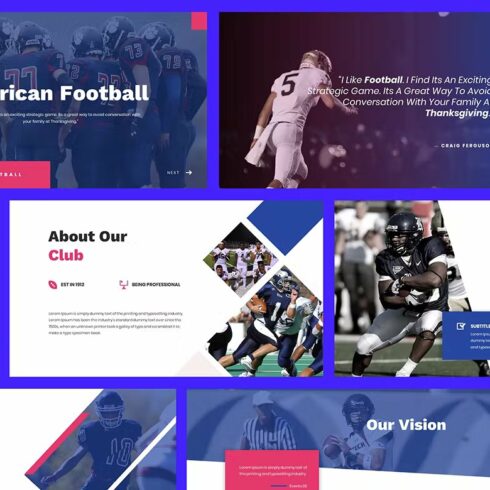 American Football Powerpoint Template | Master Bundles