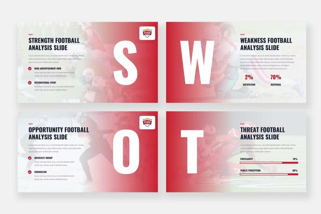 Flash Blast – American Football Sport Powerpoint Template – MasterBundles
