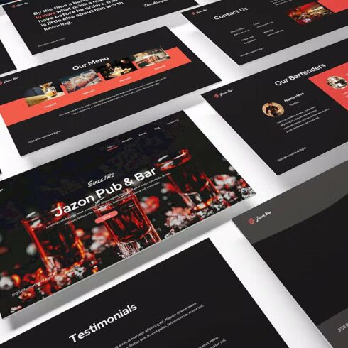 Pub & Bar PowerPoint Template | MasterBundles