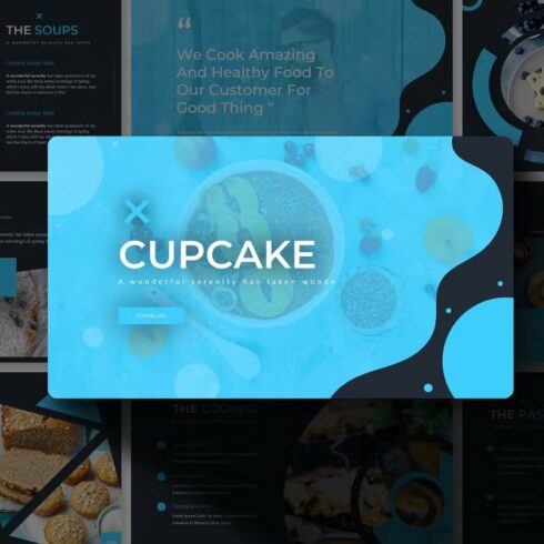 Cupcake | Google Slides Template – MasterBundles