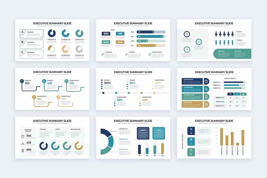Business Executive Summary PowerPoint Infographics – MasterBundles