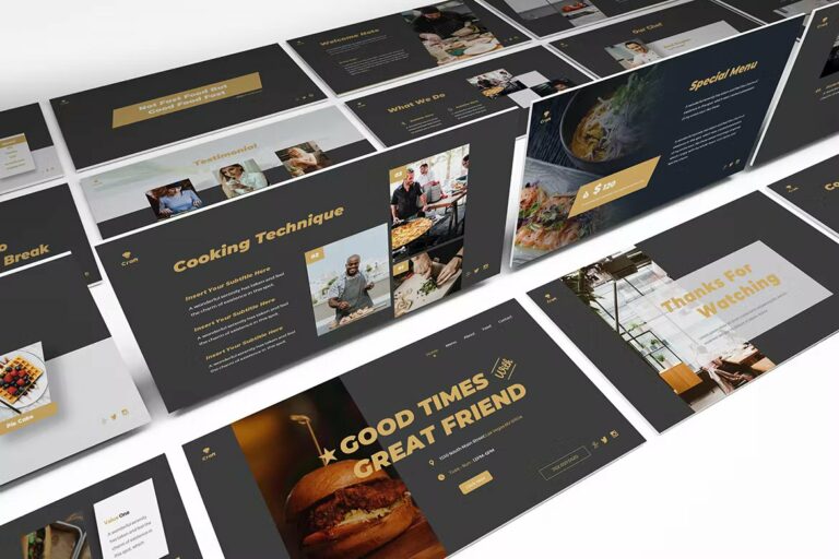 Craft Kitchen Powerpoint Template – MasterBundles