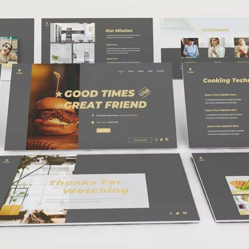 Craft Kitchen Powerpoint Template | MasterBundles