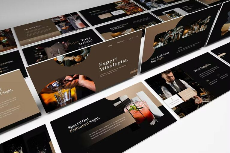 Expert Mixologist Powerpoint Presentations – MasterBundles
