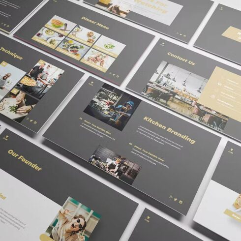 Craft Kitchen Powerpoint Template | MasterBundles
