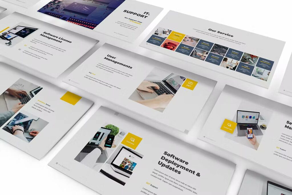 IT Support Powerpoint Template – MasterBundles