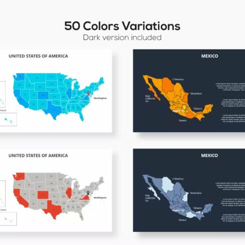 Animated North America Maps PowerPoint | MasterBundles