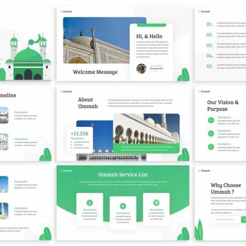 Ummah - Arabic Powerpoint Template | Master Bundles