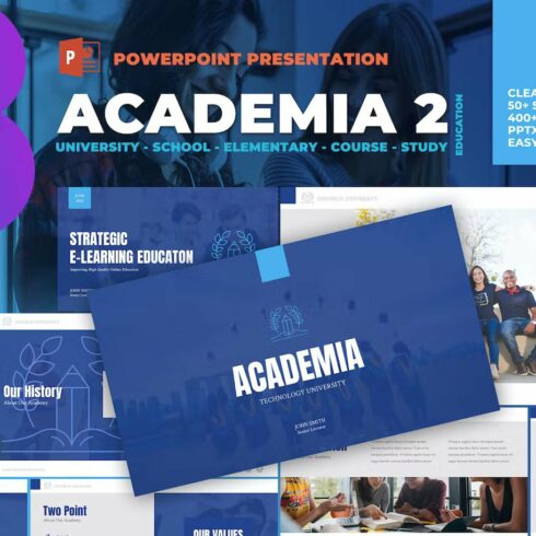 Academia - University School PowerPoint Template | MasterBundles