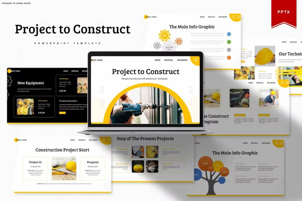 Project To Construct | Powerpoint Template – MasterBundles