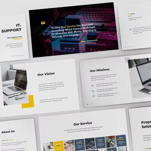 IT Support Powerpoint Template | Master Bundles