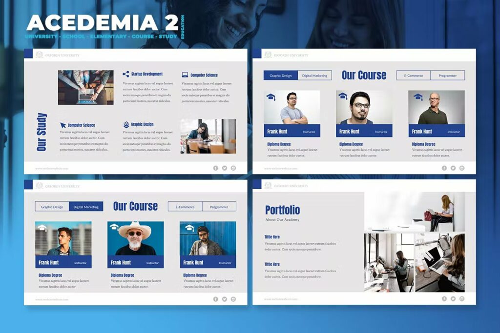 Academia - University School PowerPoint Template – MasterBundles
