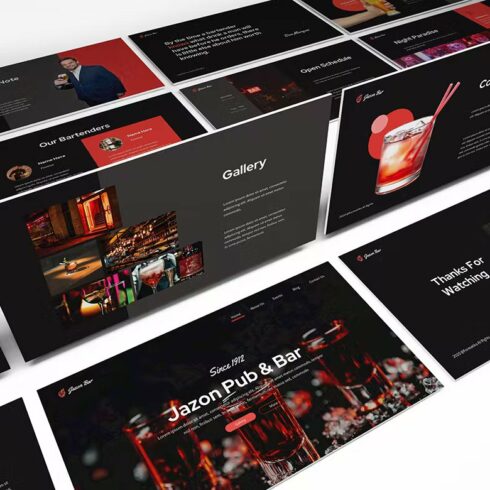 Pub & Bar PowerPoint Template | MasterBundles